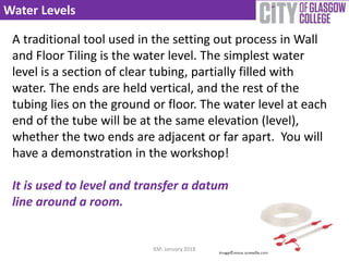Wall and Floor Tiling - Tools and Equipment: An Introduction | PPTX