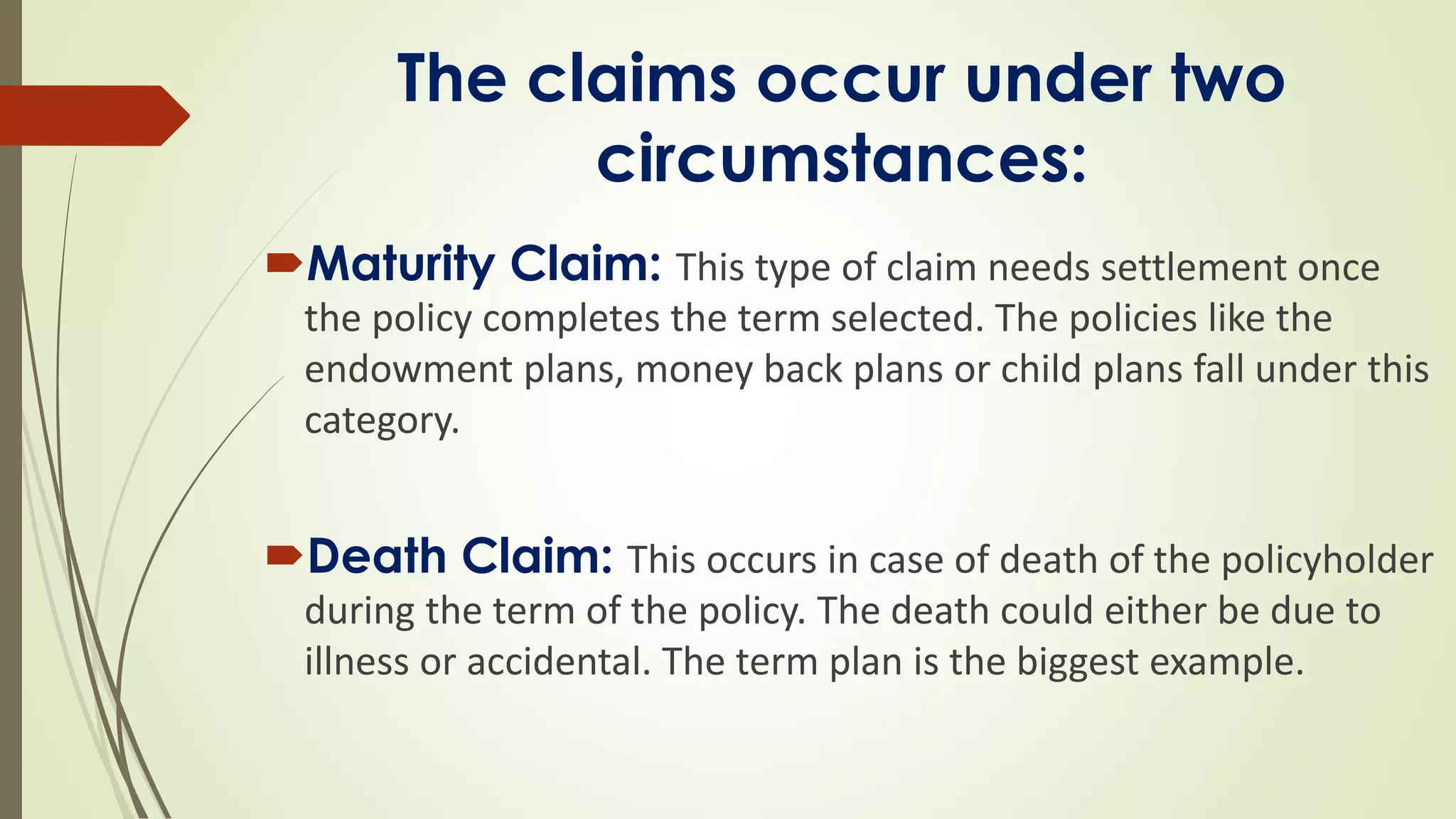 Claim settlement | PPTX