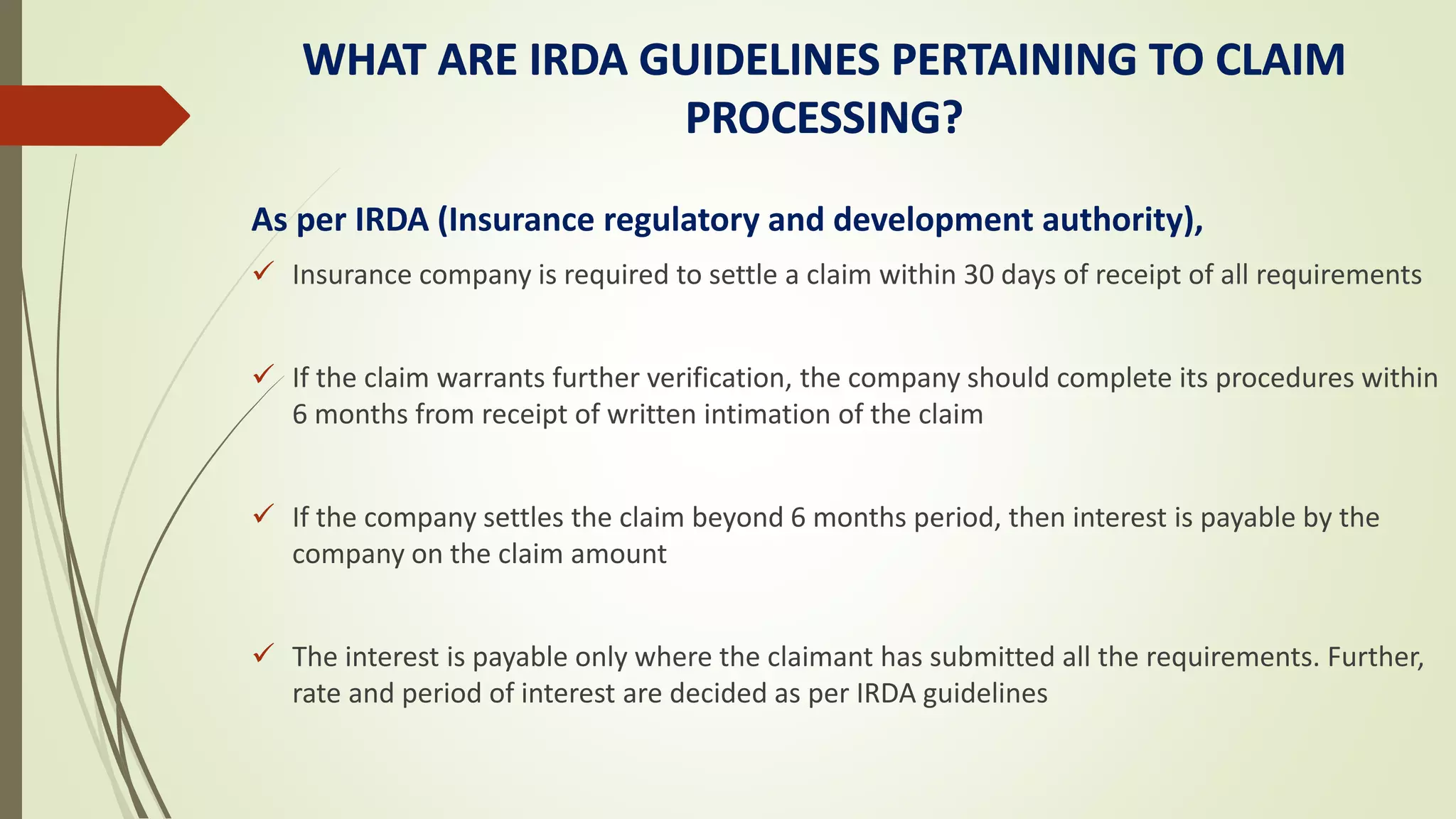 Claim settlement | PPTX