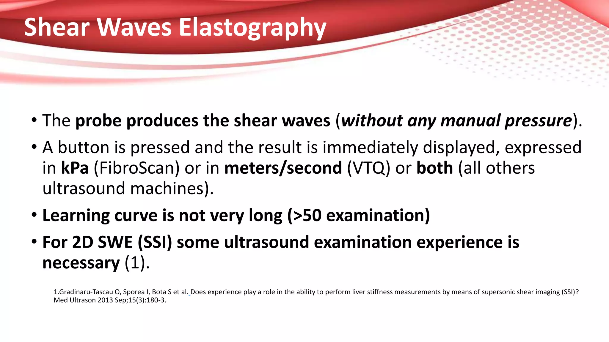 Wfumb slideseries liver elastography | PPTX