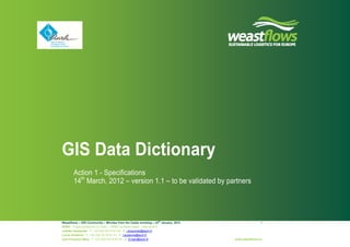 GIS DATA Dictionary mars 2012 action 1 | PPT