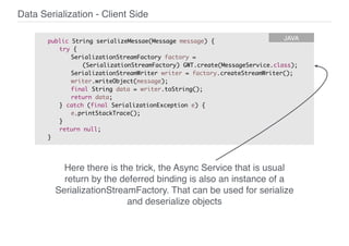GWT Web Socket and data serialization | PPT