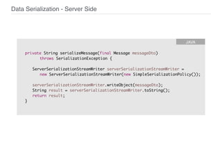 GWT Web Socket and data serialization | PPT