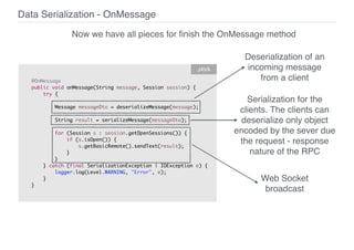 GWT Web Socket and data serialization | PPT