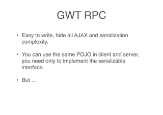 GWT Web Socket and data serialization | PPT
