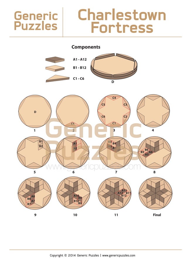 Generic Puzzles Solution - Charlestown Fortress 5" | PDF