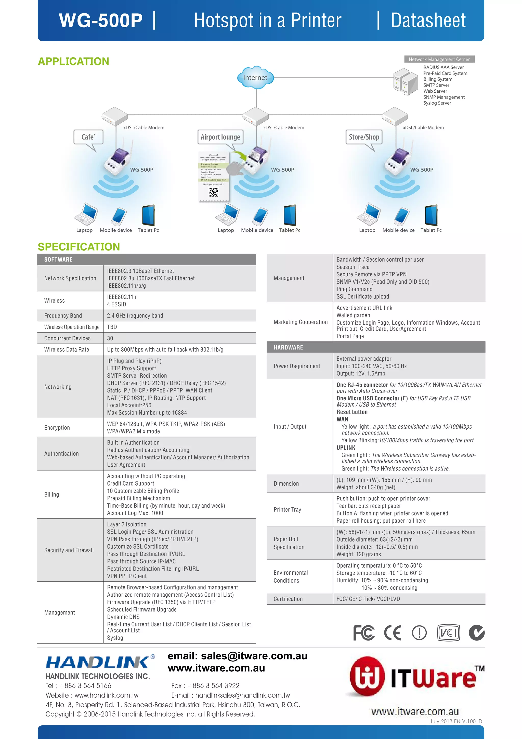 Wi-Fi Hotspot in a Printer | PDF