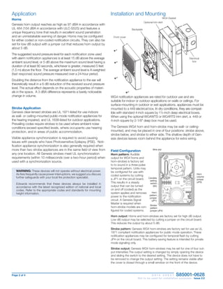 Edwards Signaling WG4RF-HVMC Data Sheet | PDF