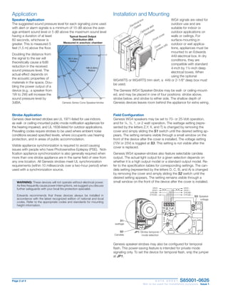 Edwards Signaling WG4RF-SVMC Data Sheet | PDF