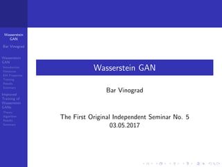 Wasserstein GAN | PDF