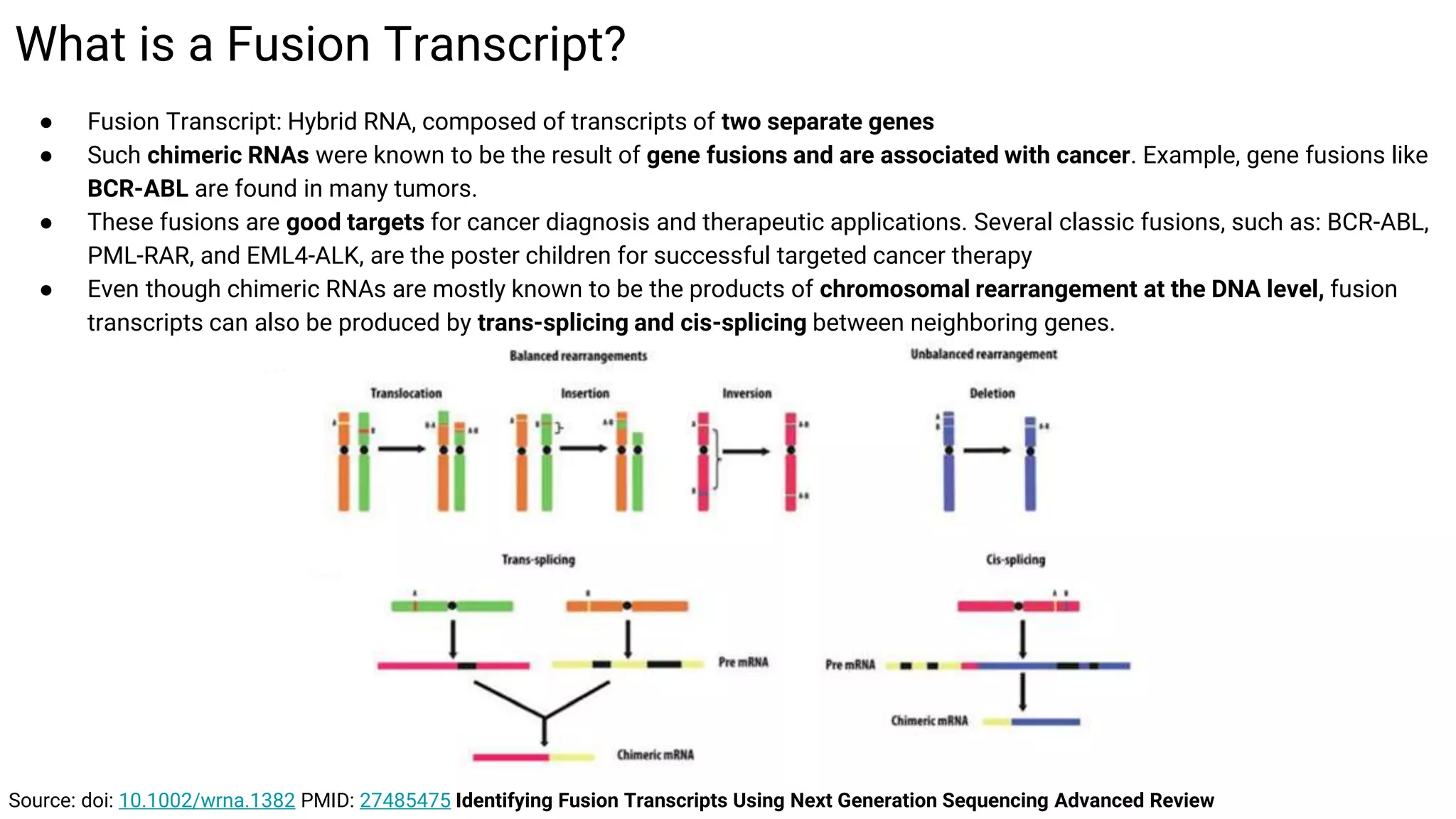 RNA fusion transcripts | PPT