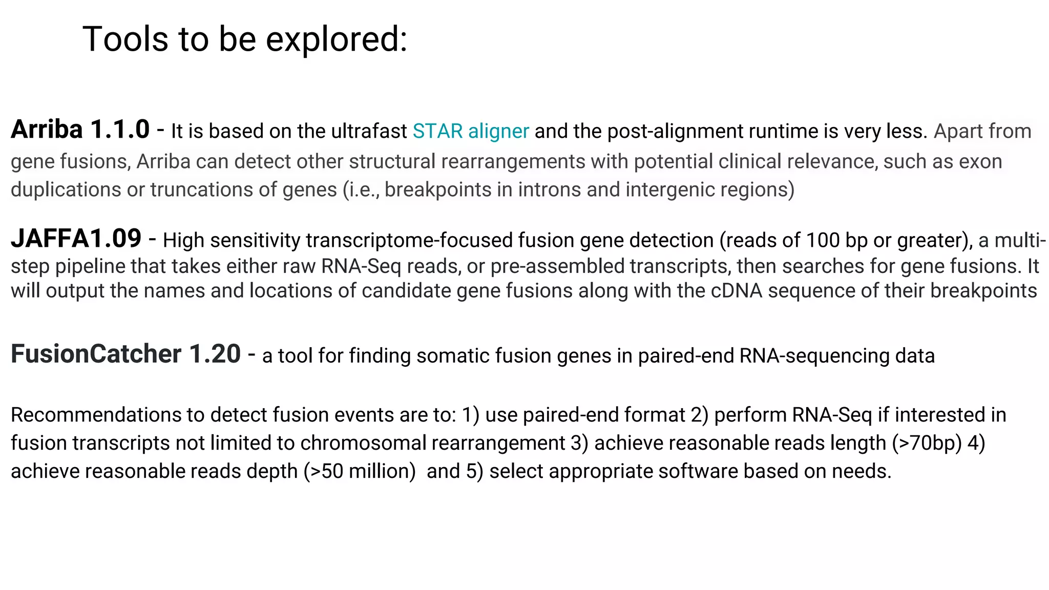 RNA fusion transcripts | PPTX