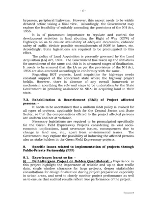 Government of India Ministry of Road Transport & Highways | PDF