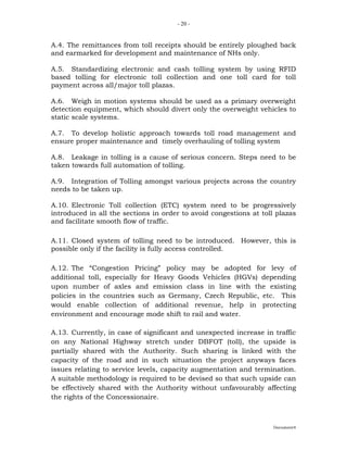 Government of India Ministry of Road Transport & Highways | PDF