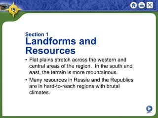 Landforms And Climate Of Russia