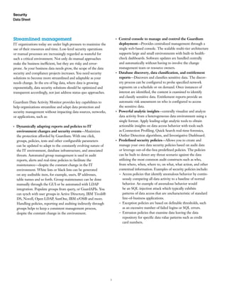 IBM Security Guardium Data Activity Monitor (Data Sheet-USEN) | PDF