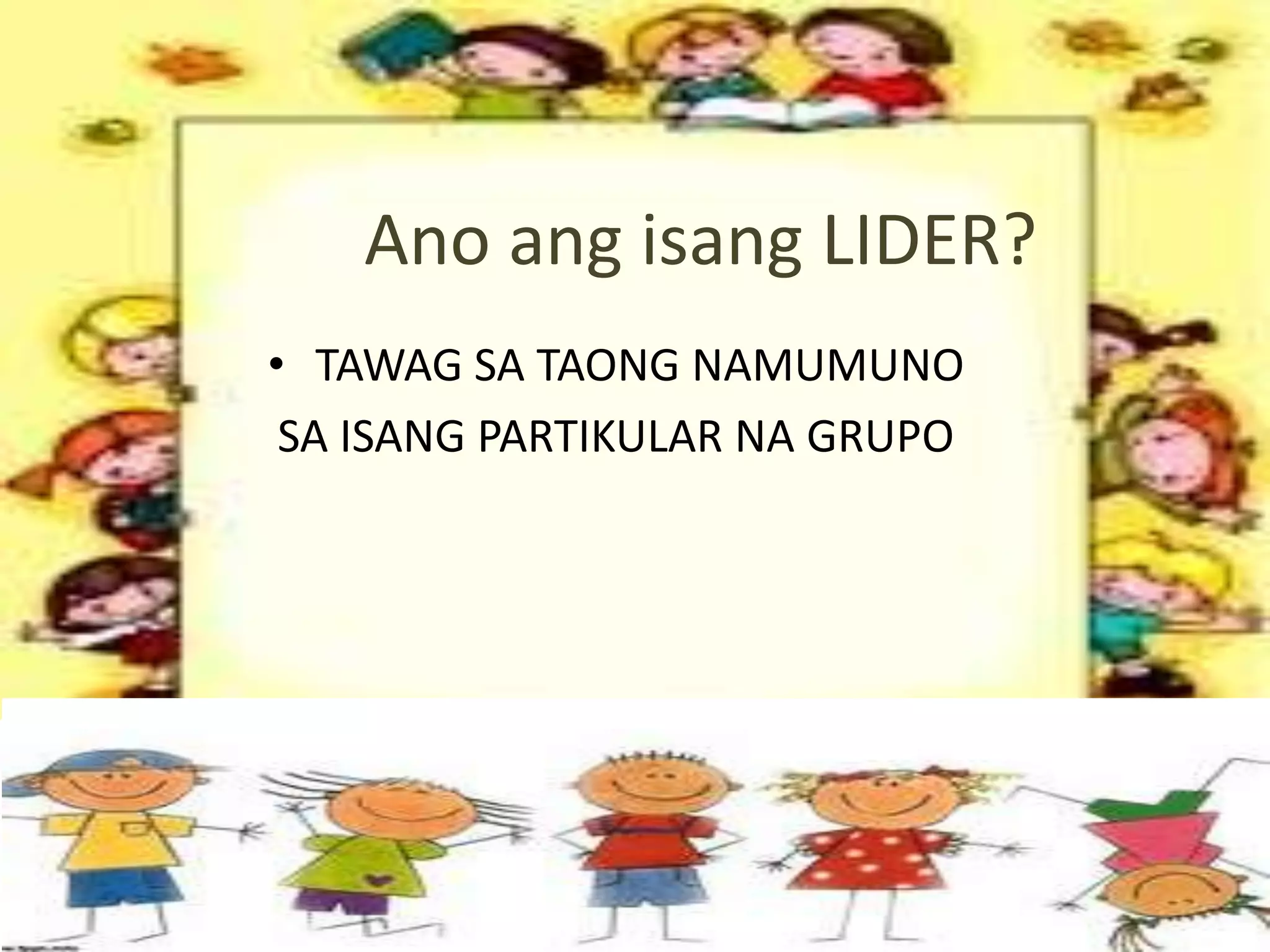 Leadership Training (Filipino) | PDF