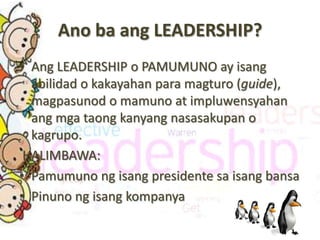 Leadership Training (Filipino) | PDF