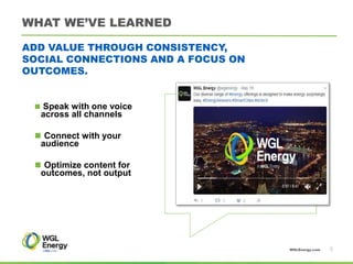 WGL Energy Social Media Thought Leadership | PPTX