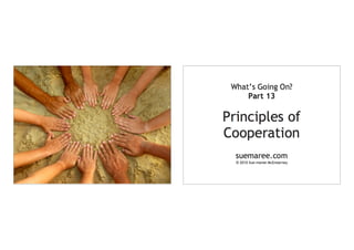 What's Going On? Part 13 Principles of Cooperation | PDF