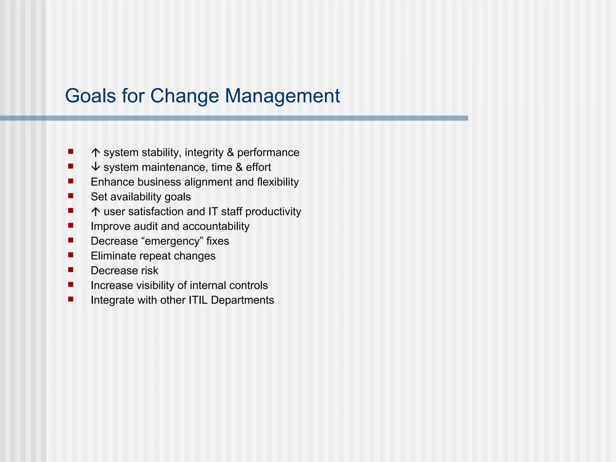 Change Management - ITIL | PPT