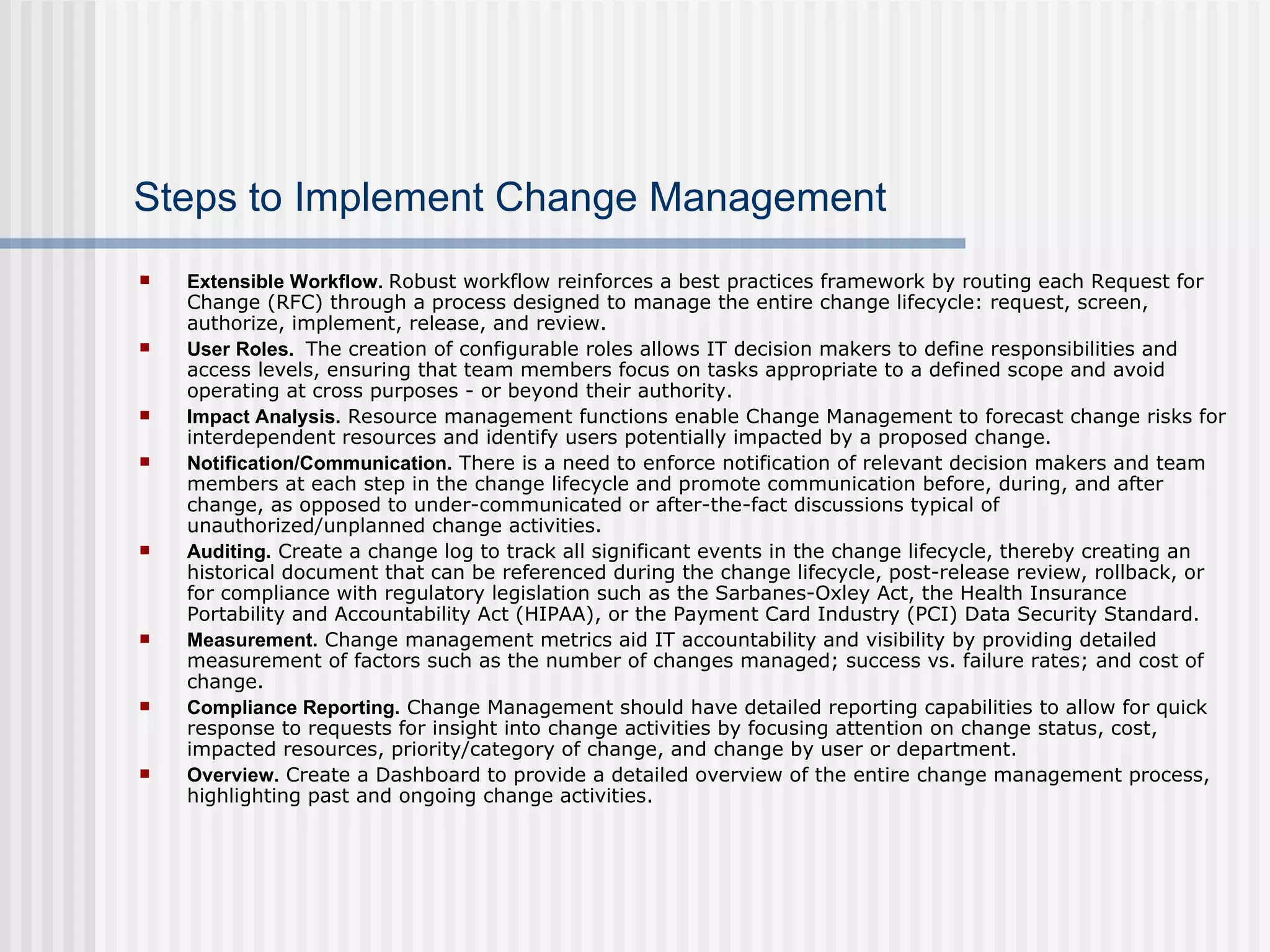 Change Management - ITIL | PPT