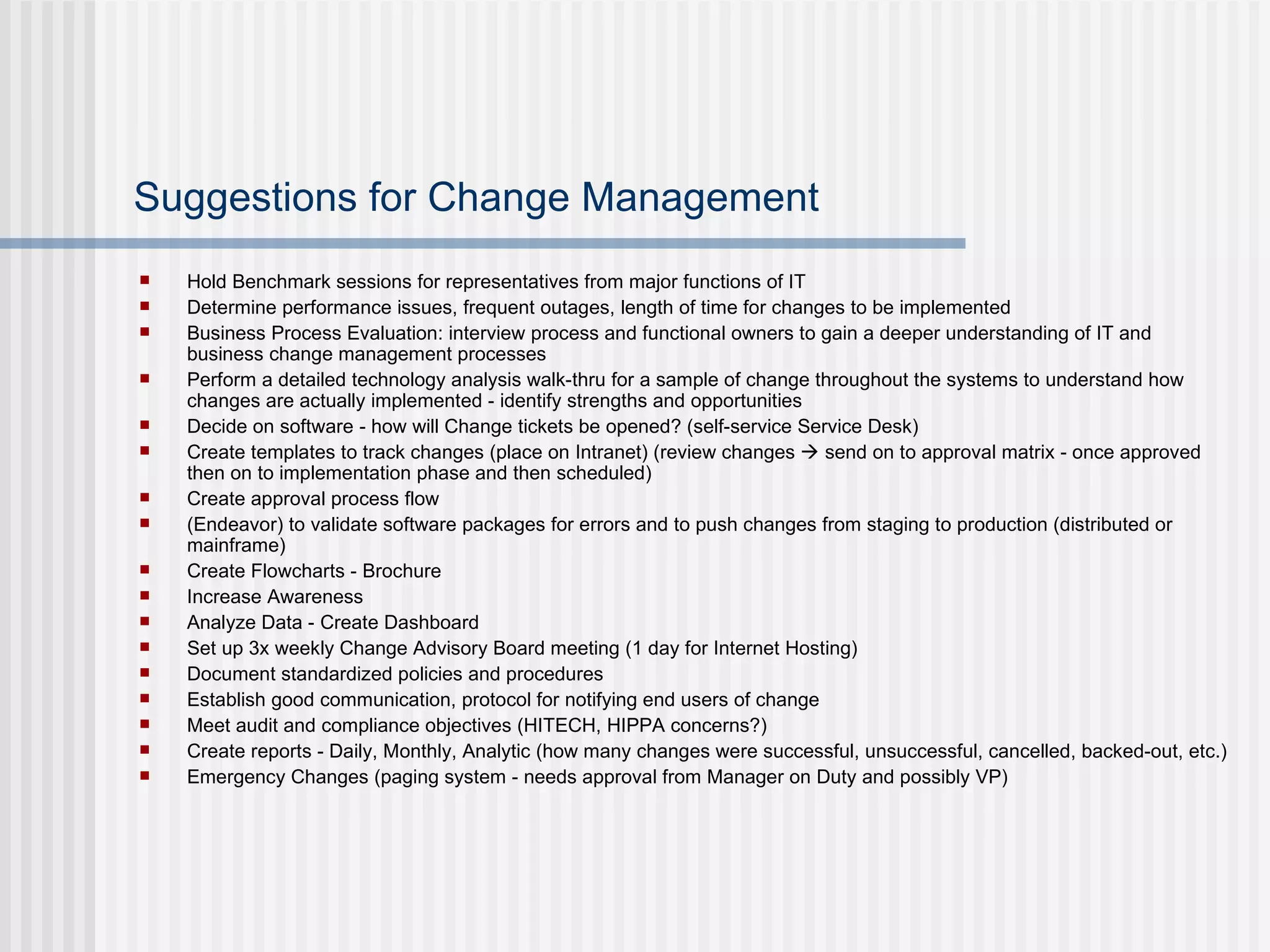 Change Management - ITIL | PPT