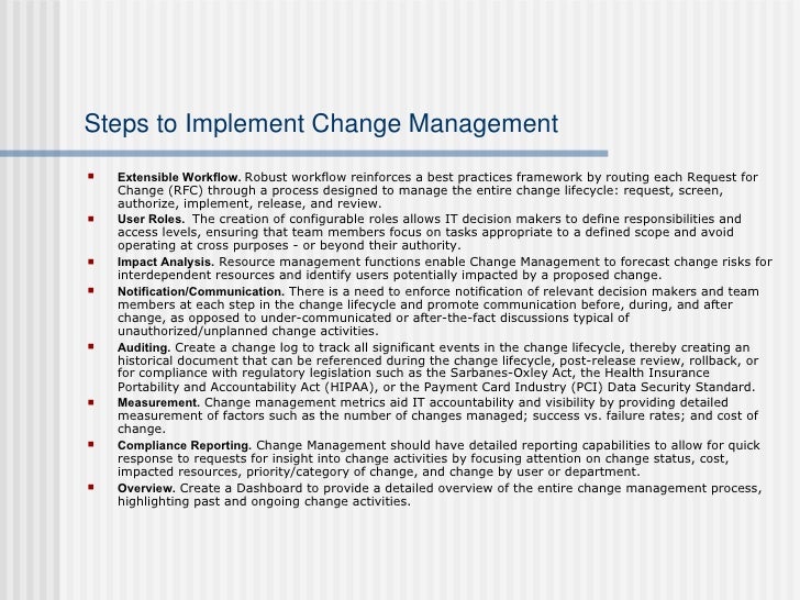 Change Management - ITIL