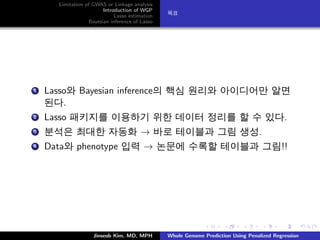 Whole Genome Regression using Bayesian Lasso | PDF | Genetics | Science
