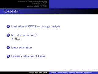 Whole Genome Regression using Bayesian Lasso | PDF | Genetics | Science