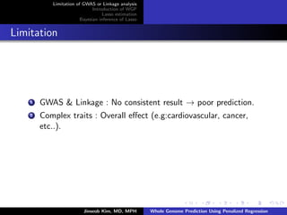 Whole Genome Regression using Bayesian Lasso | PDF | Genetics | Science