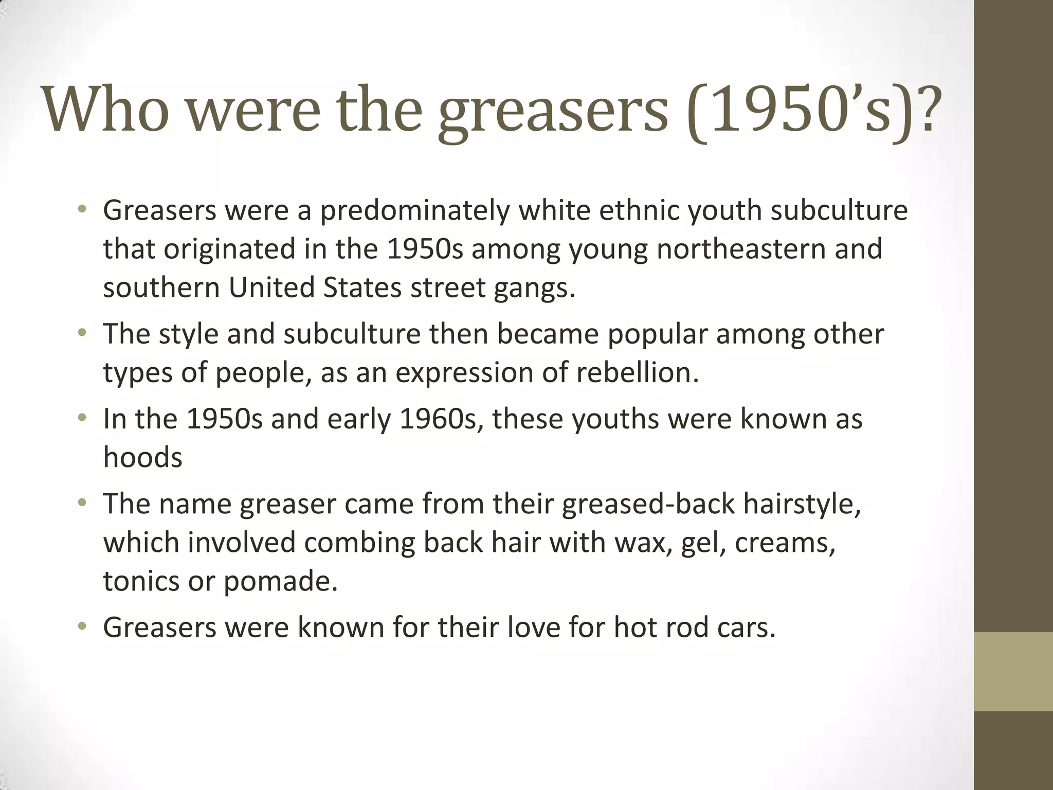 W greasers | PPT