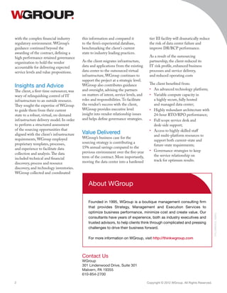 Comprehensive infrastructure outsourcing | PDF | Information Services ...