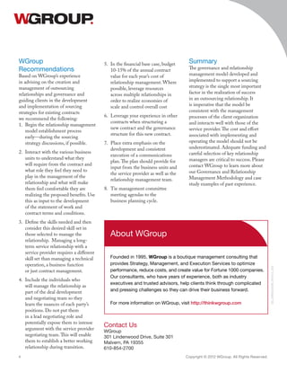 Governance and relationship management | PDF
