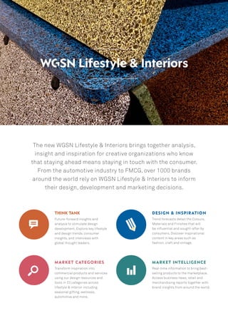 WGSN - Lifestyle and Interiors | PDF