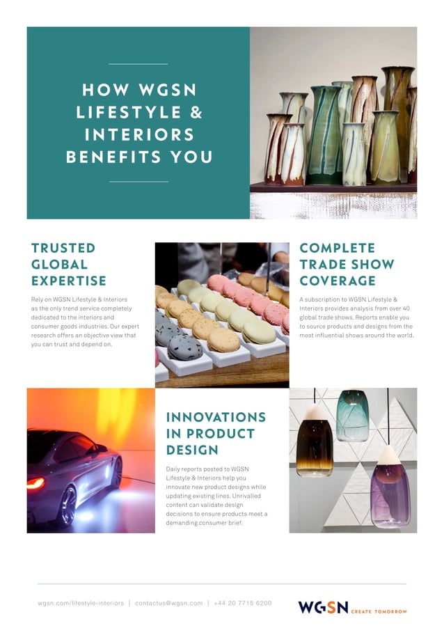 WGSN - Lifestyle and Interiors | PDF