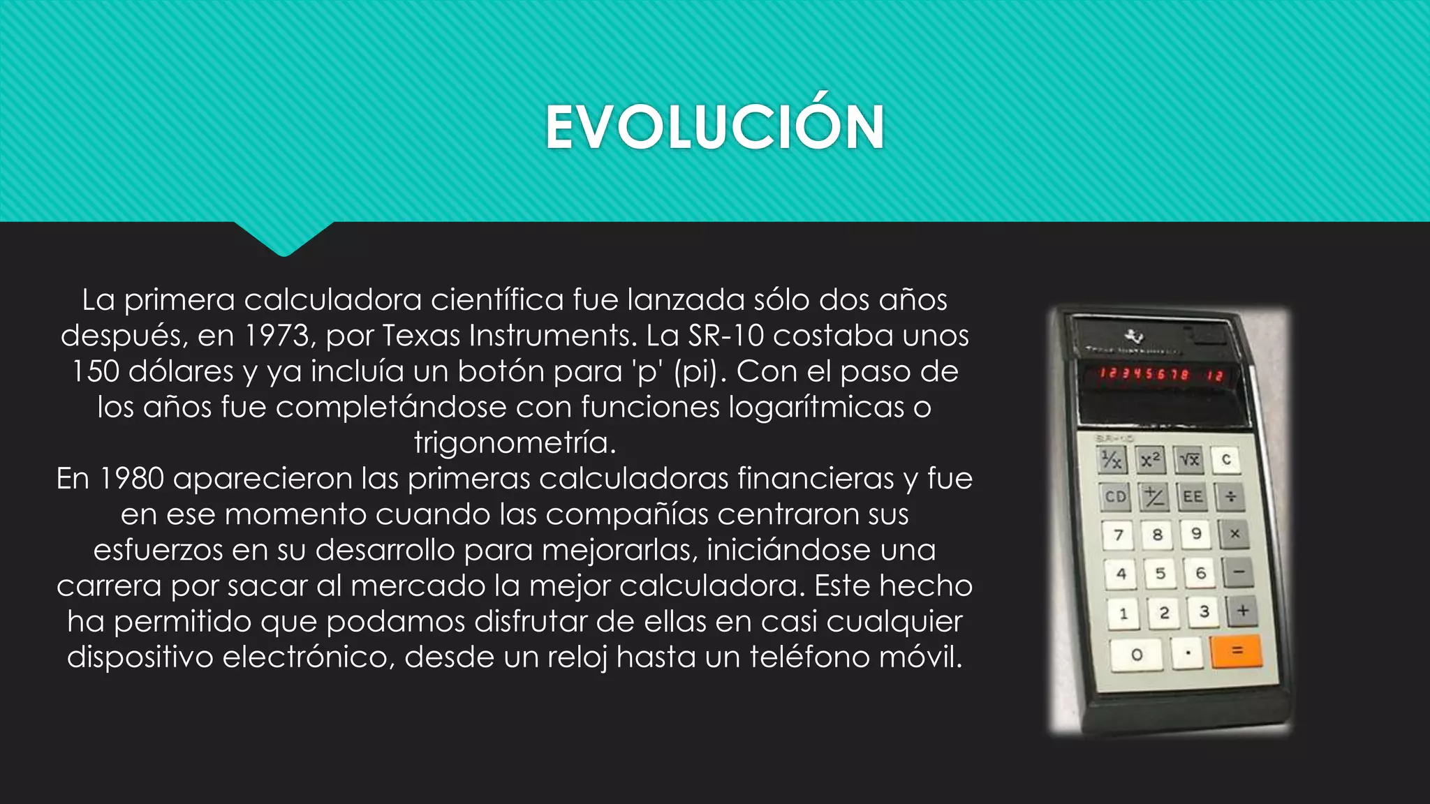 Las Calculadoras (Evolucion y progreso) | PPTX