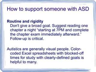 Autism in Education: A Resource for the Student Mentor | PPT