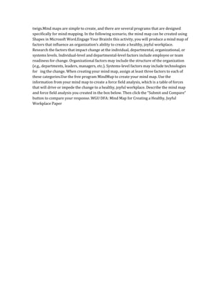 WGU Mind Map for Creating a Joyful Workplace Paper.docx
