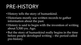 Pre-History | PPTX