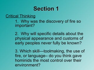 World History Chapter 1, Sections 1-2 | PPT