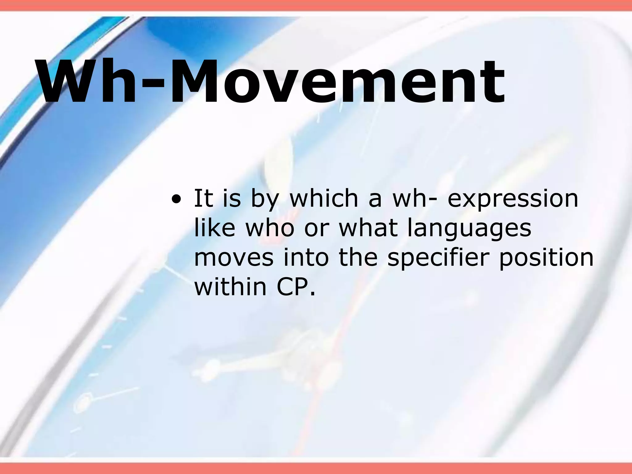 Wh Movement | PPTX