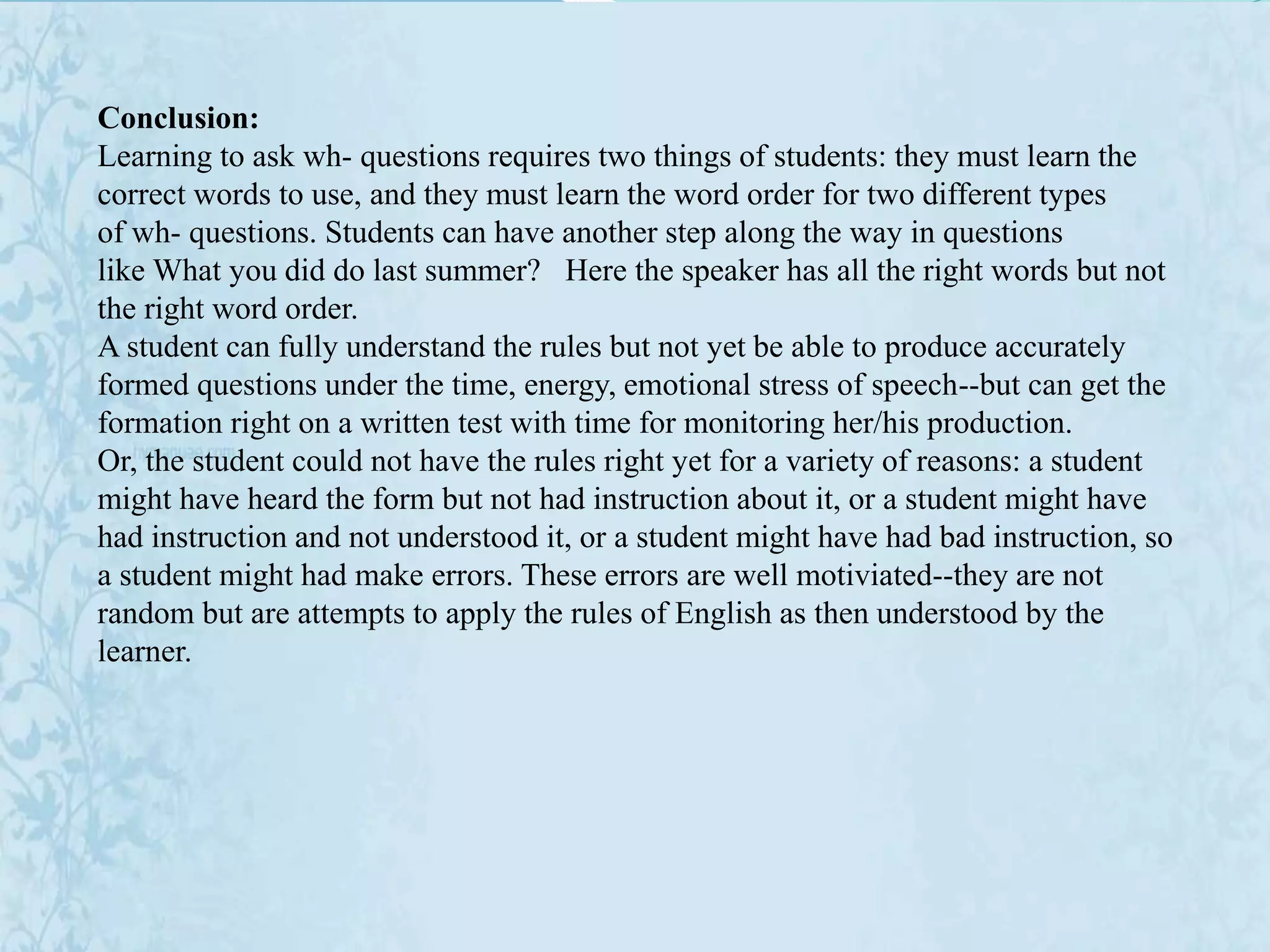 Wh question in english and arabic language | PPTX | Islam | Religion ...