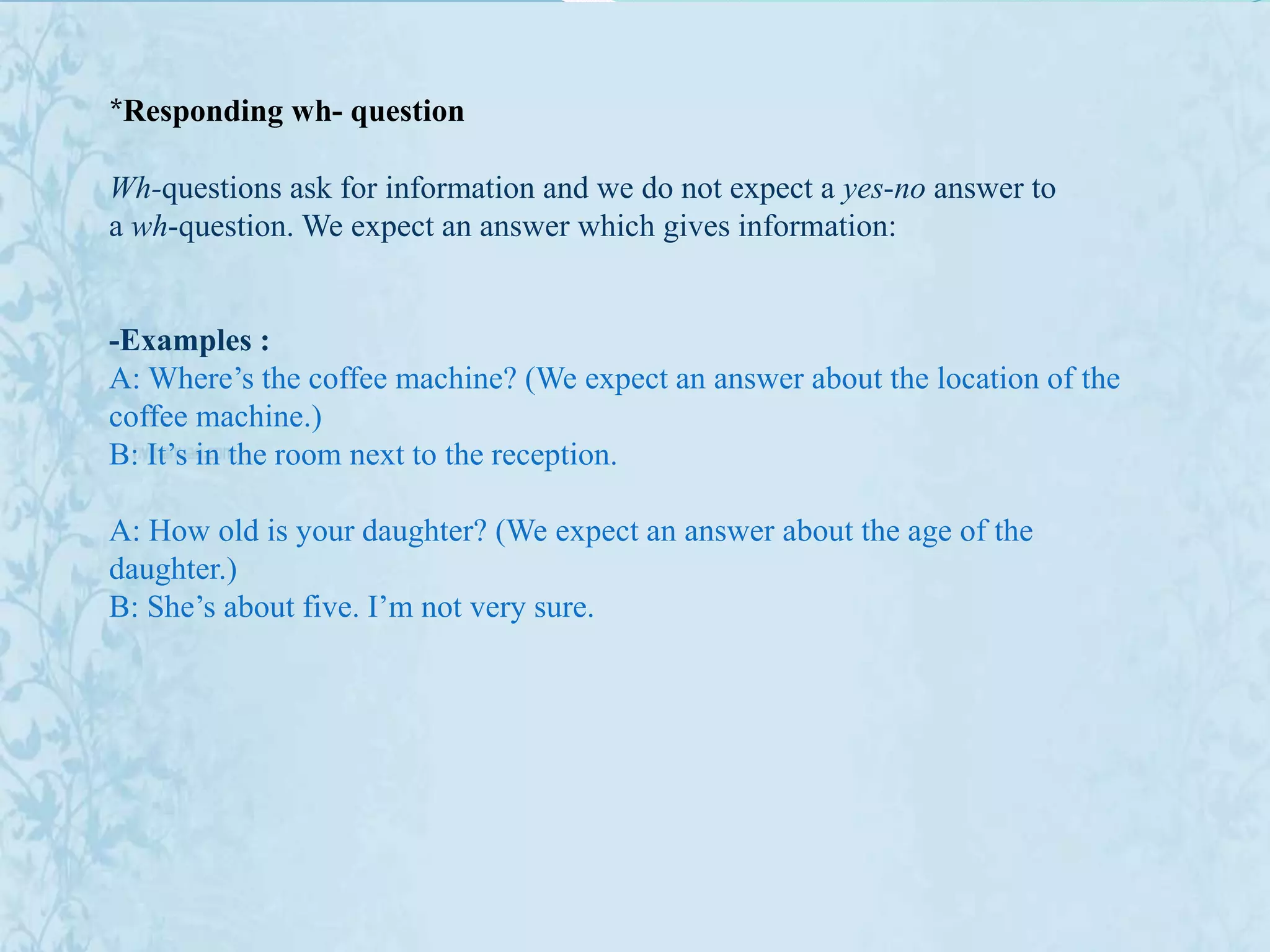 Wh question in english and arabic language | PPTX