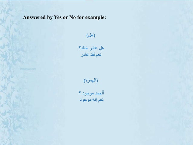 Wh question in english and arabic language | PPTX | Islam | Religion ...