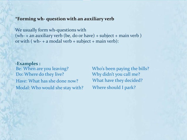 Wh question in english and arabic language | PPTX | Islam | Religion ...