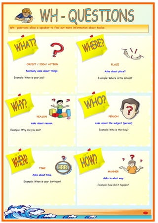 Wh questions | PDF