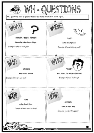 Wh questions | PDF