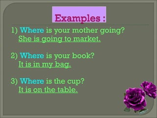 Wh questions | PPT