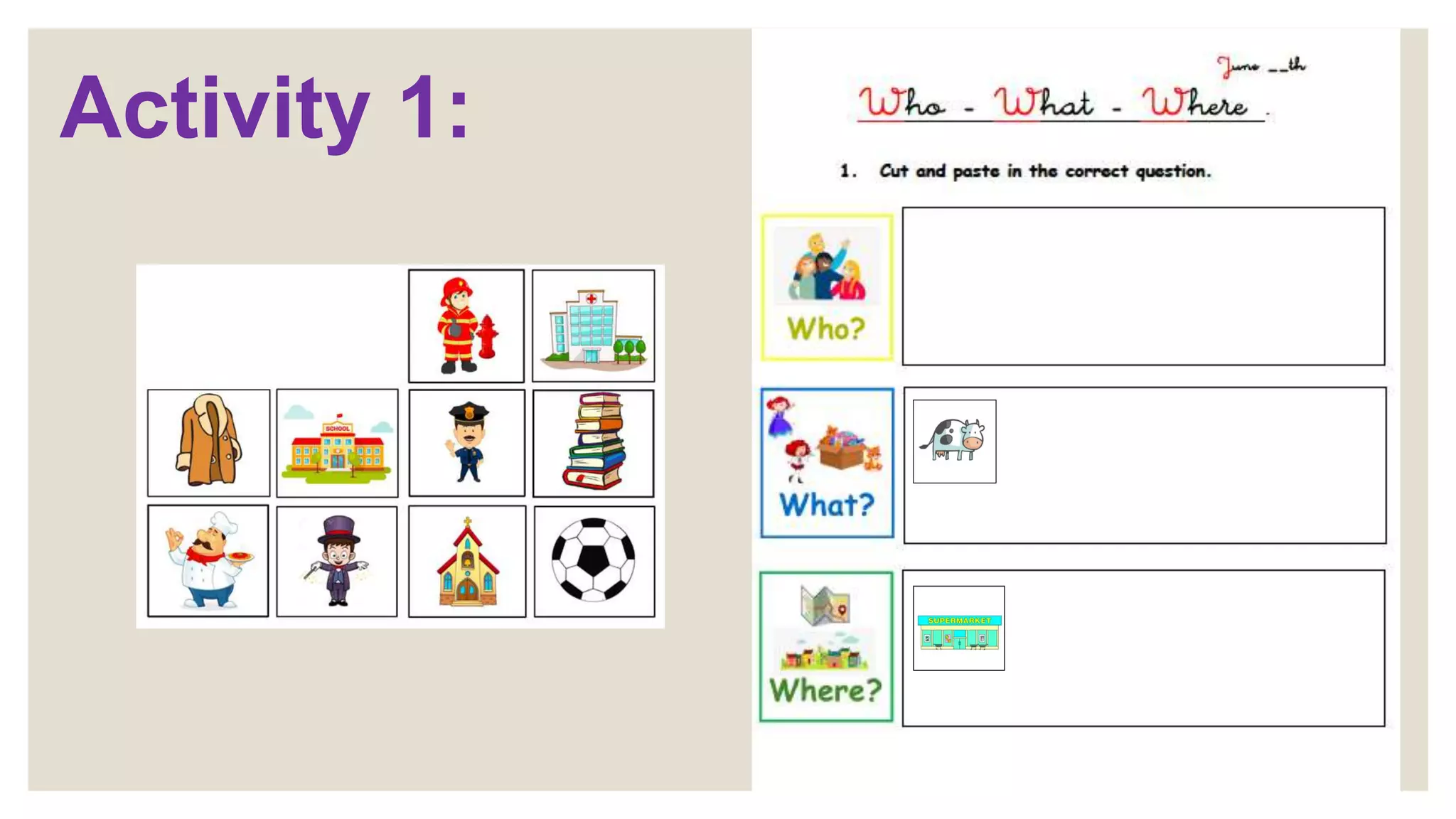 WH Question words - Fun activities | PPTX